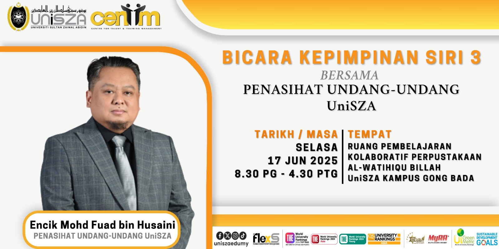 UniSZA ::. Portal Staf